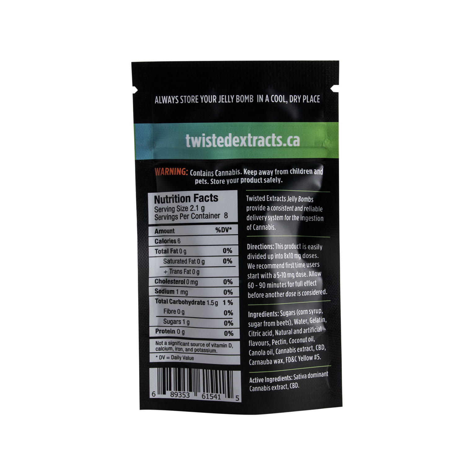 Buy Twisted Extracts – Mango 1:1 Jelly Bomb (Sativa) – Kush Buddy